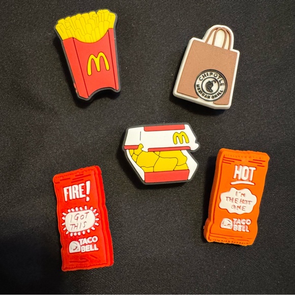 CROCS | Accessories | Crocs Shoe Charms Fast Food Taco Bell Mcdonalds ...